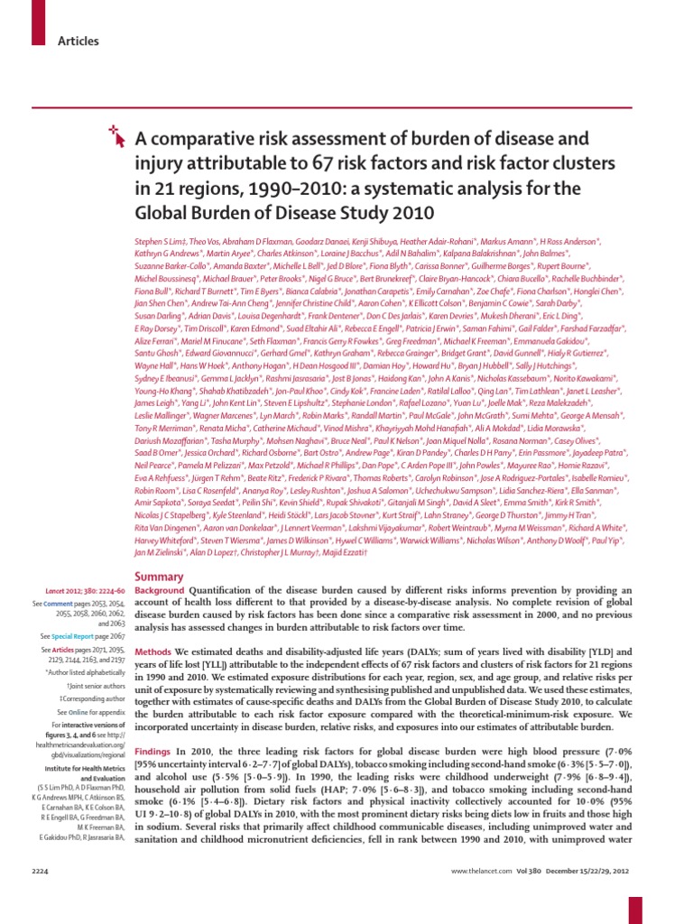 CRA Lancet 12 | PDF | Nutrition | Diet & Nutrition