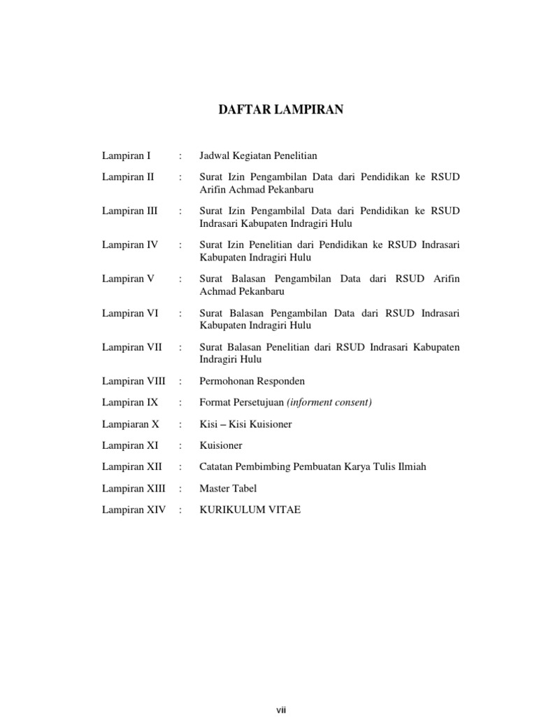 Daftar Lampiran (Kti) Ika | PDF | Hukum | Pengembangan Diri