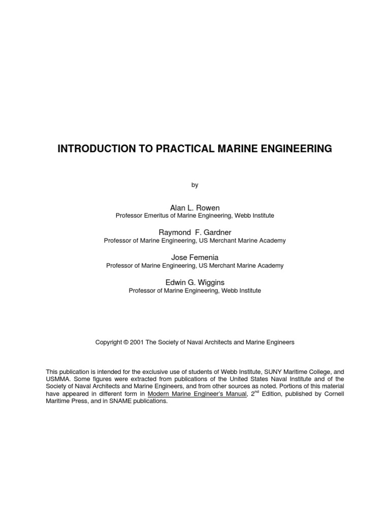 Introduction To Practical Marine Engineering | PDF | Engines | Diesel ...