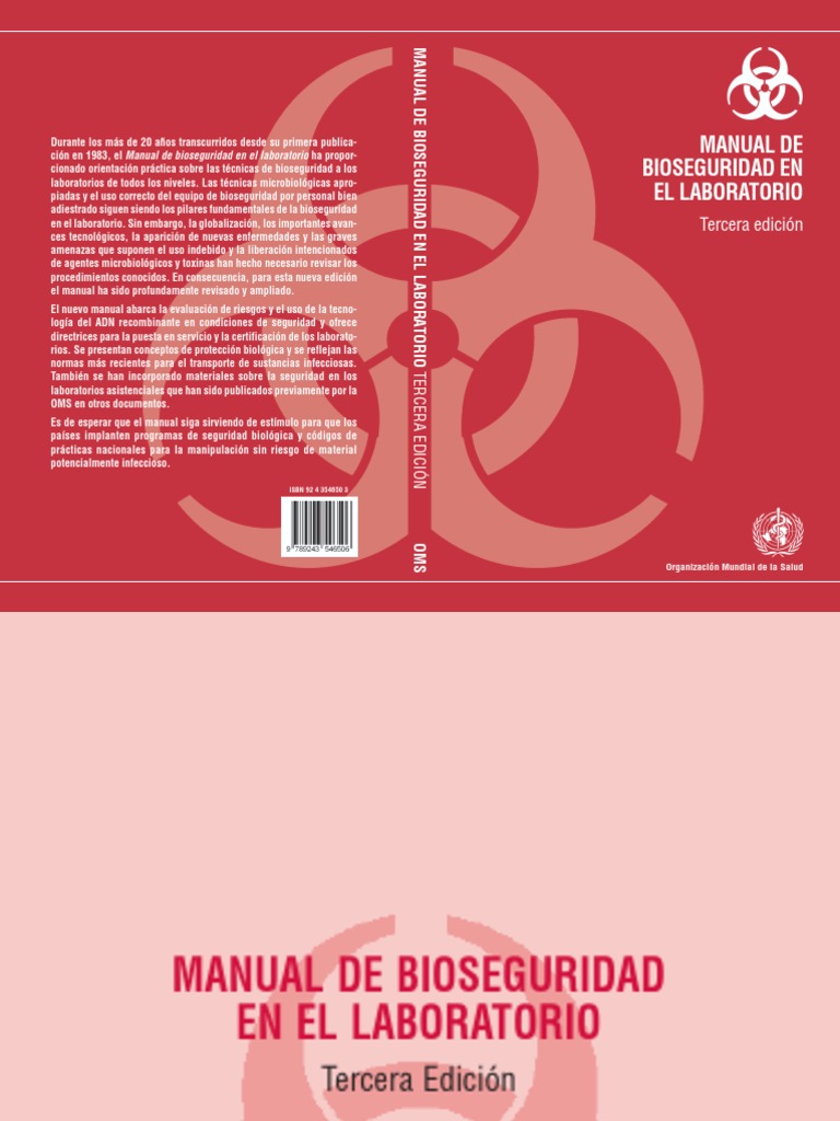 MANUAL DE BIOSEGURIDAD EN EL LABORATORIO - Organización Mundial de la Salud (OMS) | Laboratorios ...
