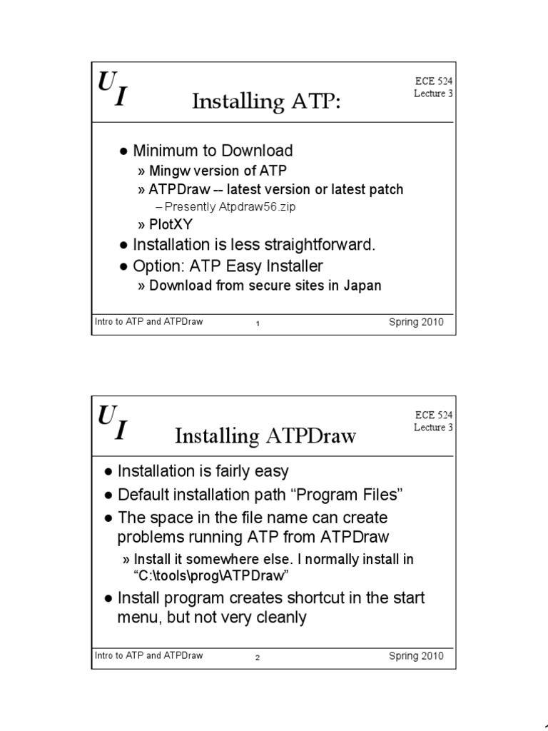 ATPDRAW INSTALLATION | PDF | Capacitor | Booting
