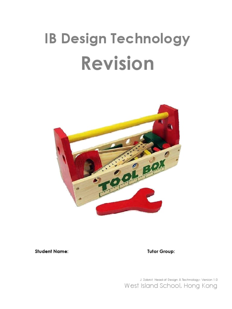 IB Design Technology Revision Guide | PDF | Question | Design