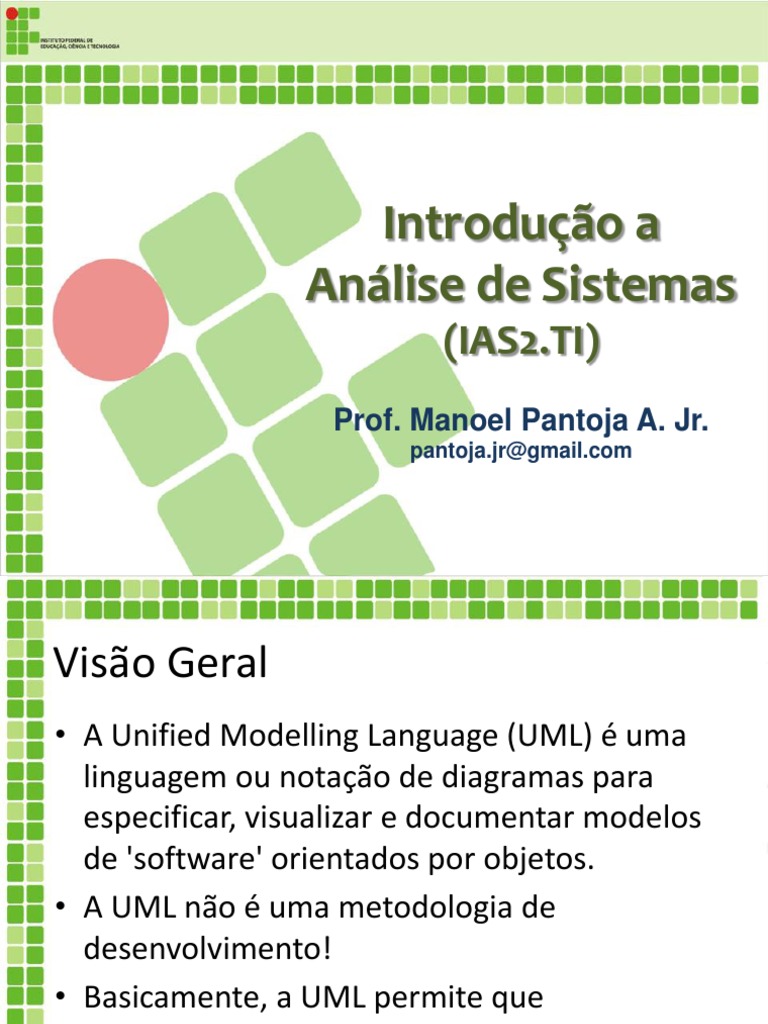 Introdução à Modelagem de Sistemas UML | PDF | Linguagem de modelagem ...