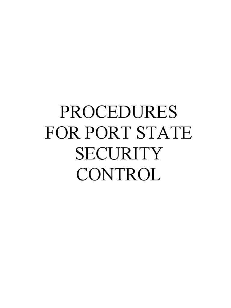 PSC Security Procedure | PDF | Security Guard | Regulatory Compliance
