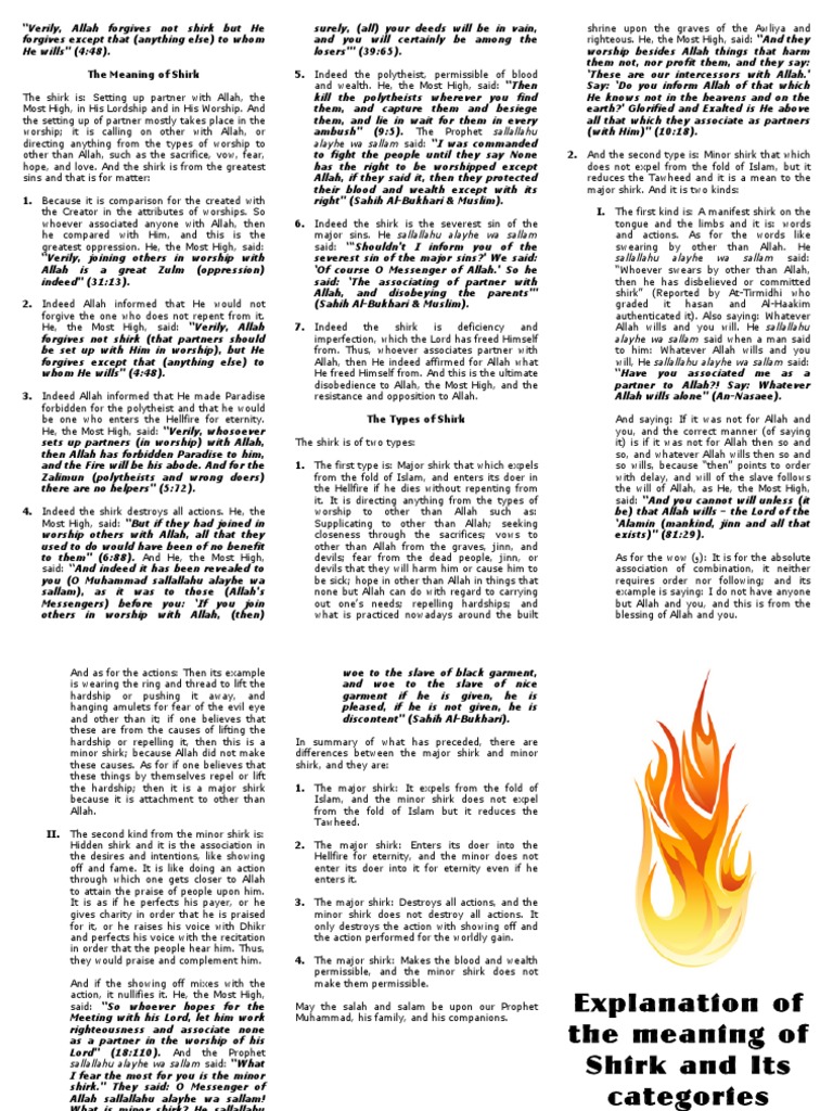 Understanding Shirk for Sisters | PDF | Abrahamic Religions | Religious ...