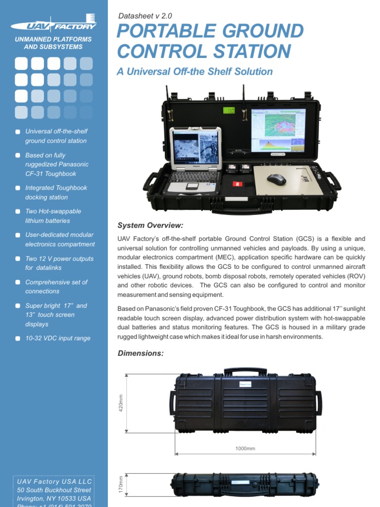 Portable Ground Control Station Overview | PDF | Unmanned Aerial ...