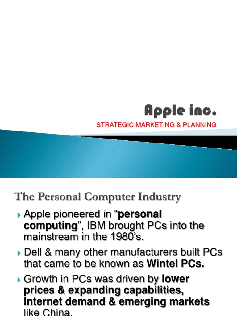 Apple Inc - Case Study | PDF | Apple Inc. | Macintosh