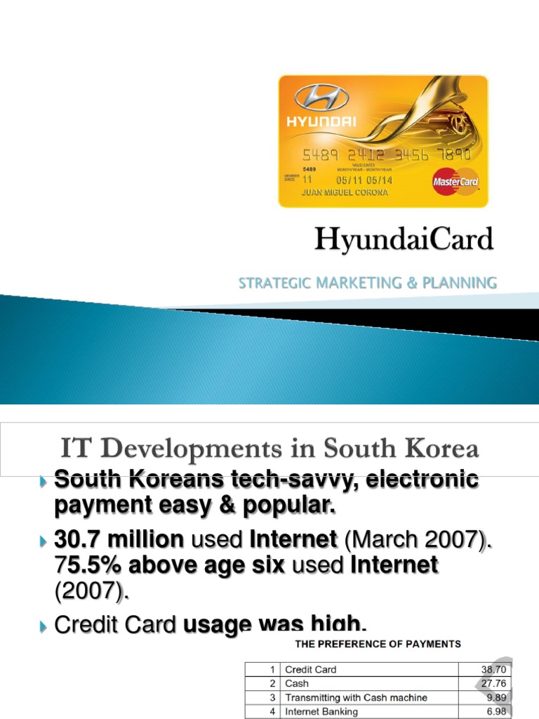 Hyundai Cards (Case Study) | PDF | Credit Card | Samsung