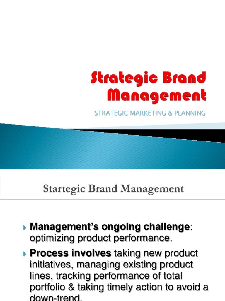 Strategic Brand Management | PDF | Brand Management | Brand