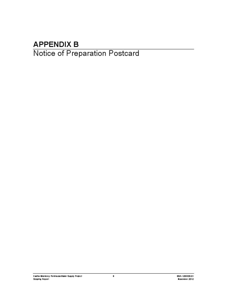 Appendix B | PDF | Water Resources | Environment