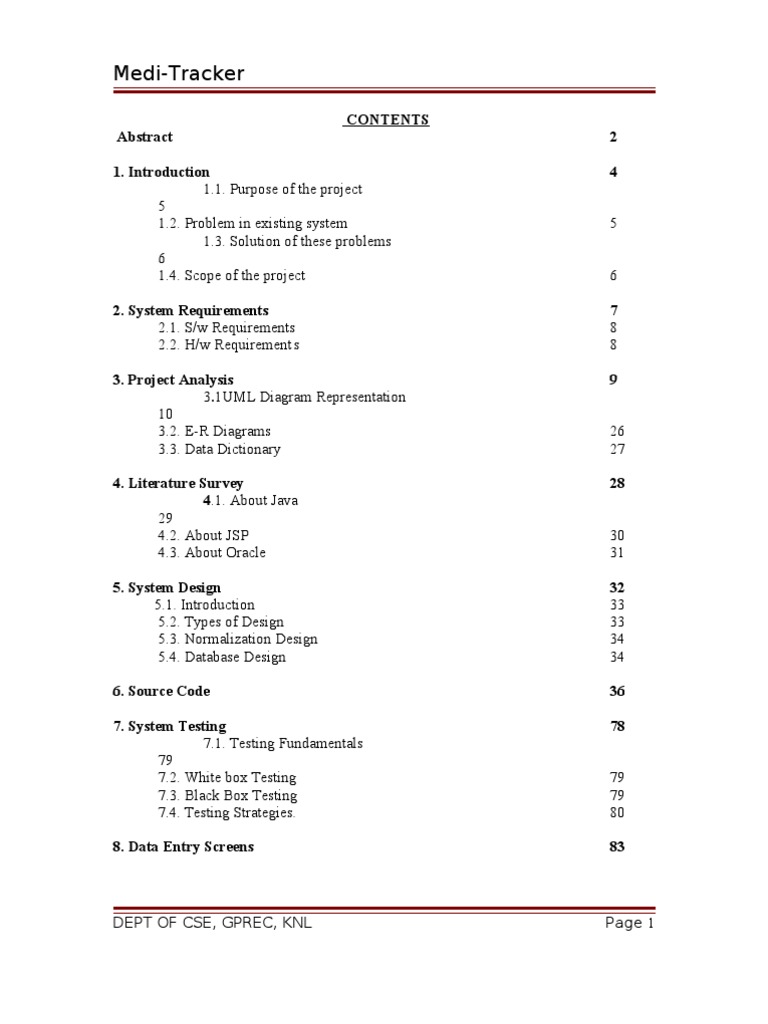 Hospital Management System | PDF | Systems Design | Oracle Database