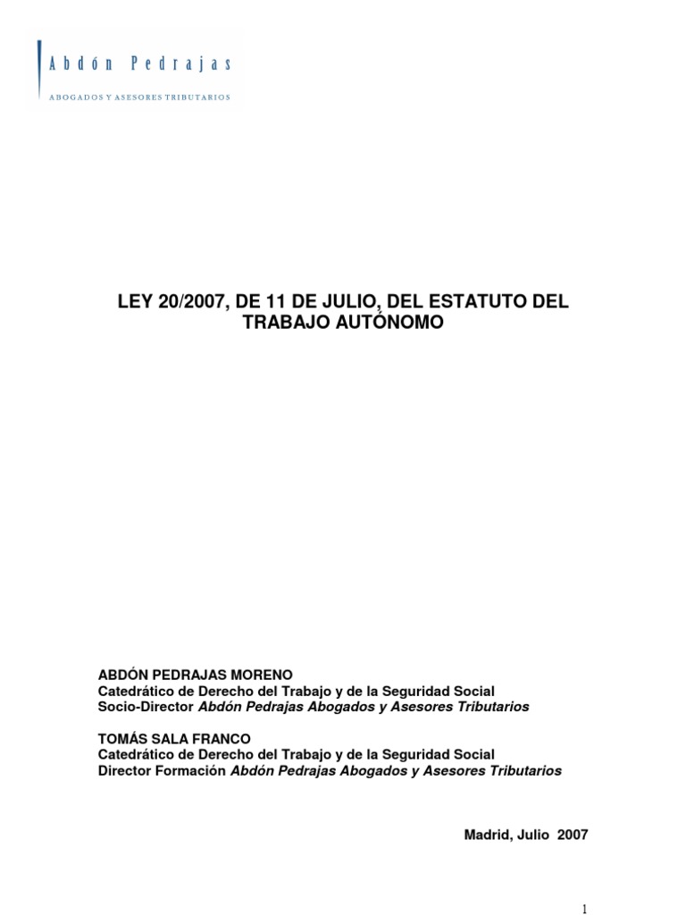 Autonomo | PDF | Derecho laboral | Derecho Constitucional