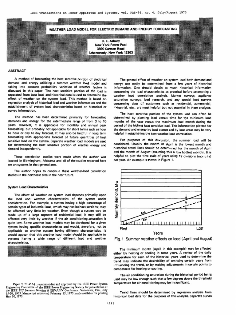 Weather Load Model | PDF | Weather | Weather Forecasting