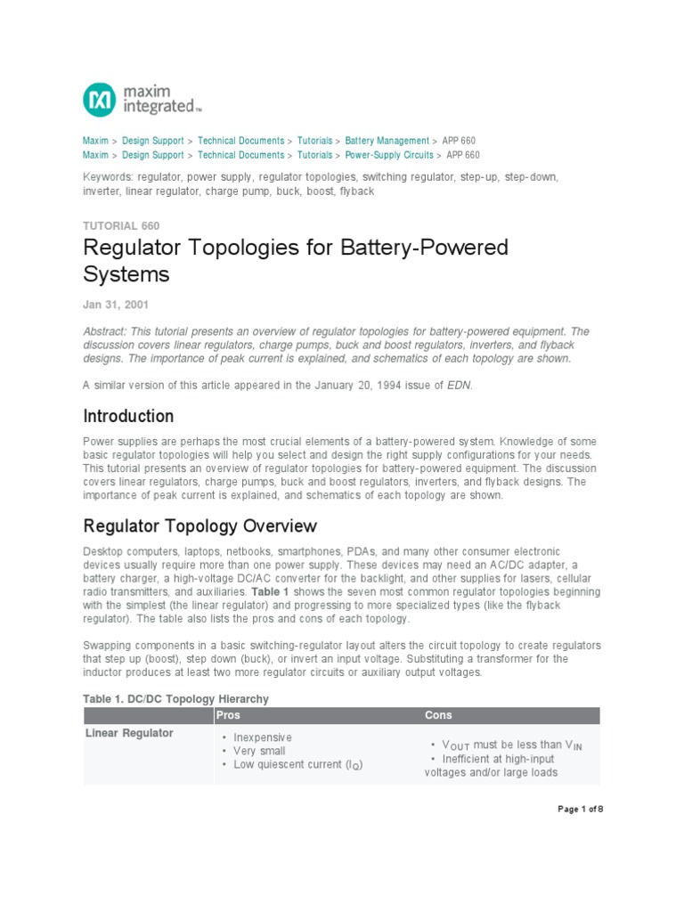Low Power Battery Design | PDF | Inductor | Power Inverter
