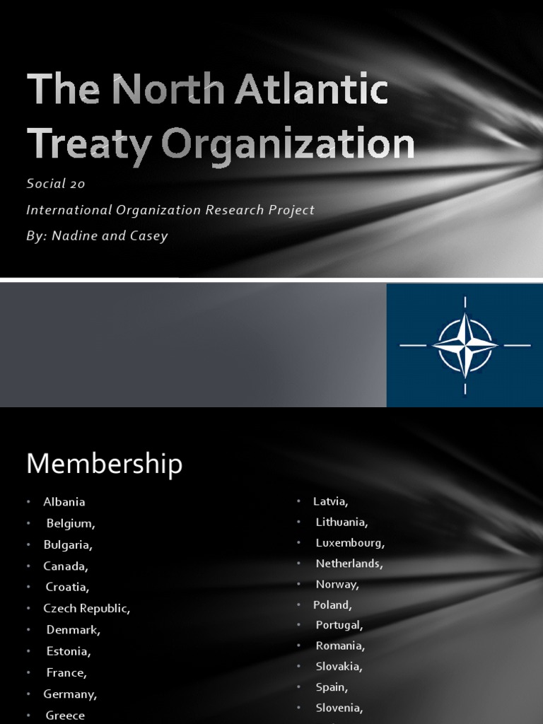 The North Atlantic Treaty Organization | PDF | Nato | International ...