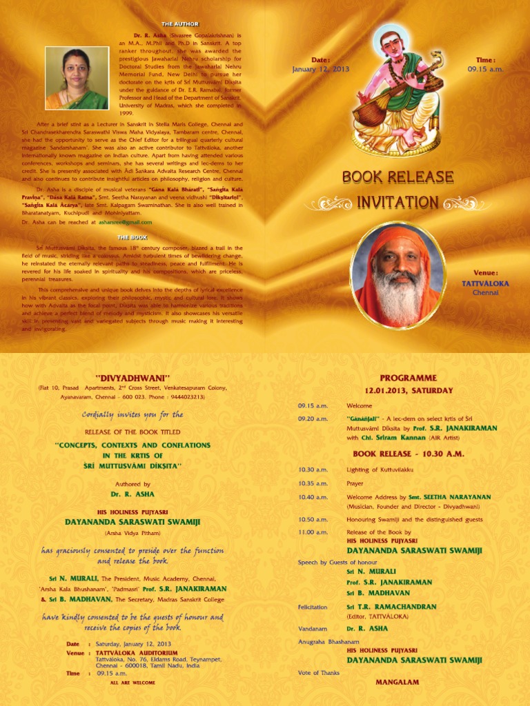 Book Release Invitation Event | PDF
