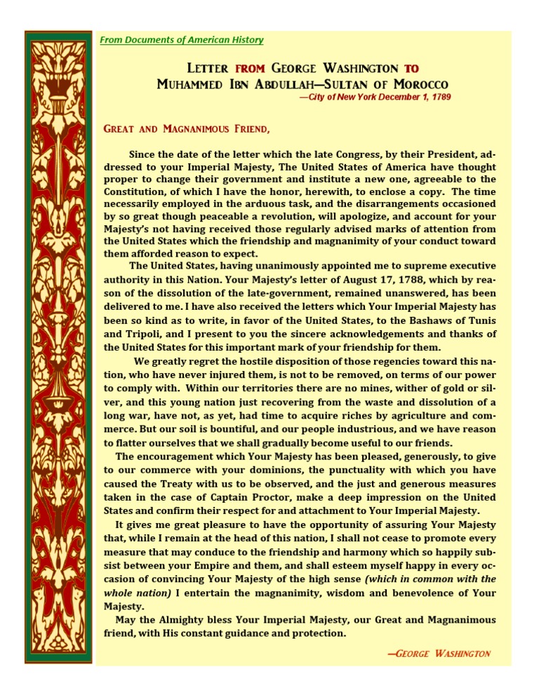 Letter To Sultan | PDF | Government