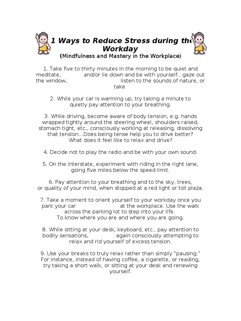 21 Ways To Reduce Stress | PDF