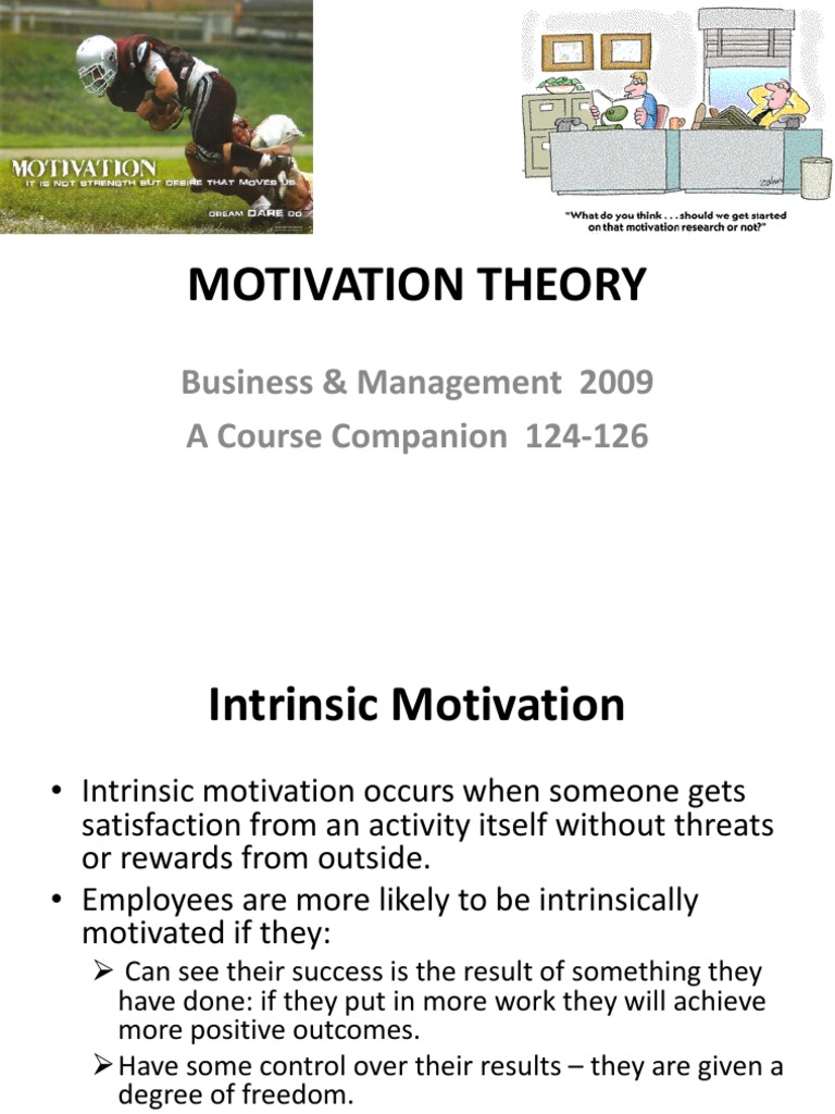 Motivation Theory | PDF | Motivation | Motivational