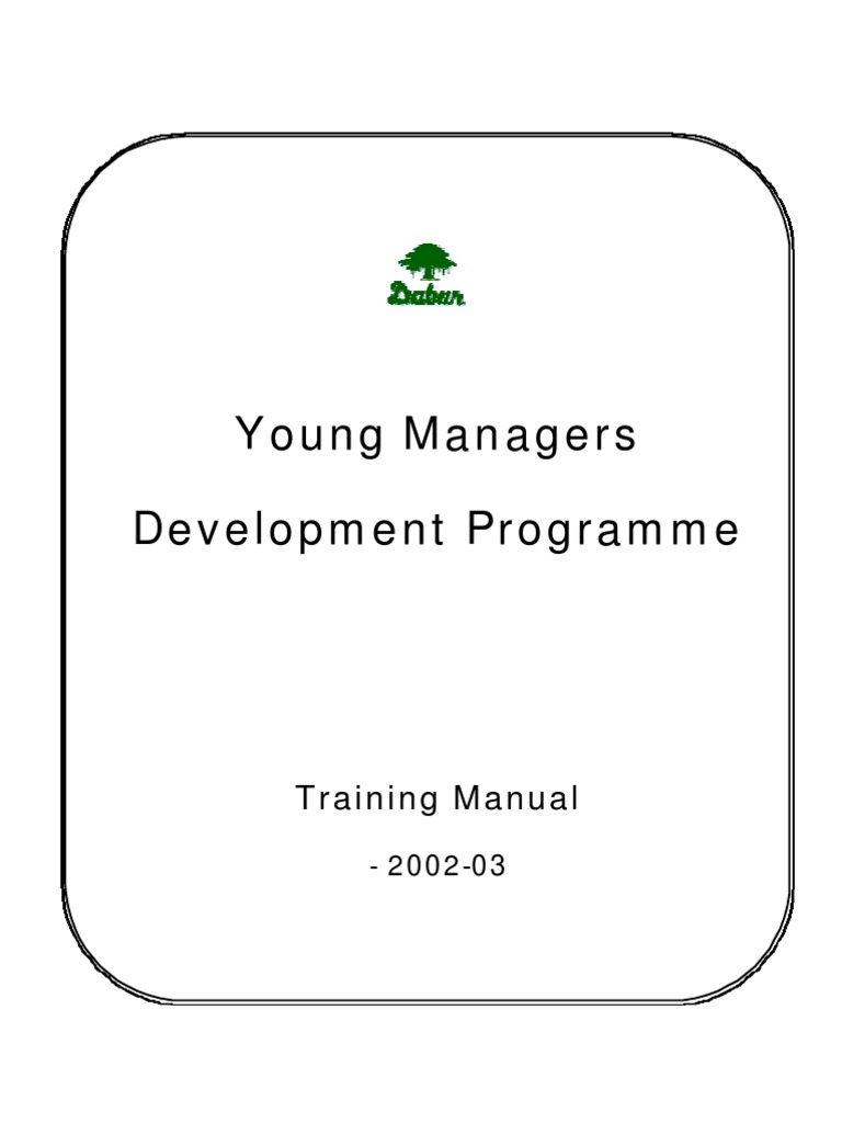 Young Managers Development Programme Training Manual: A Comprehensive ...