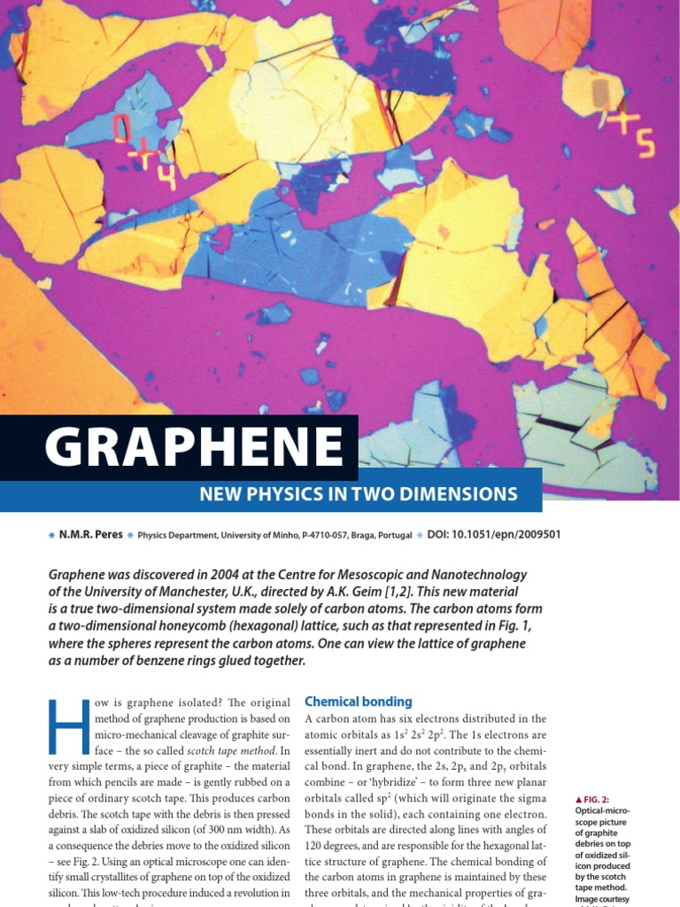 Graphene-New Physics in 2-d | PDF | Graphene | Schrödinger Equation