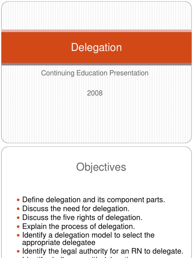 Delegation | Nursing | Patient