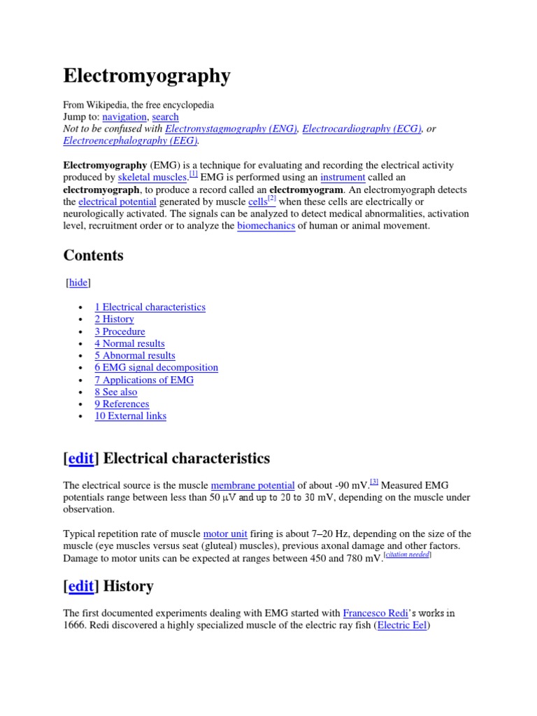 Emg | PDF | Electromyography | Neurology