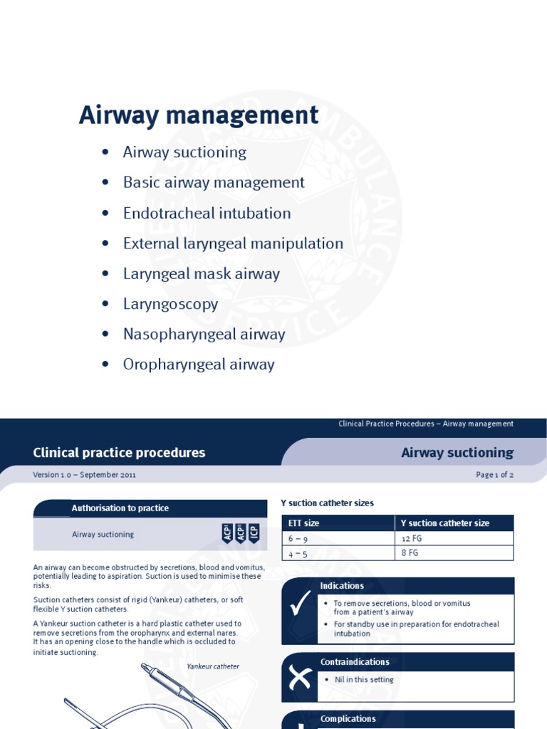 Airway Management | PDF