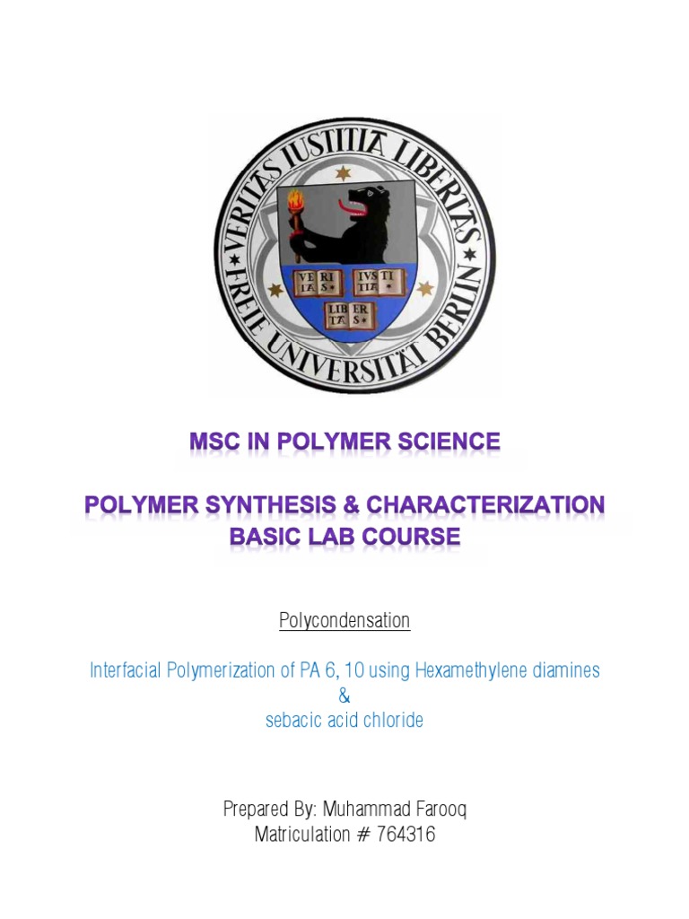 Polycondensation | PDF