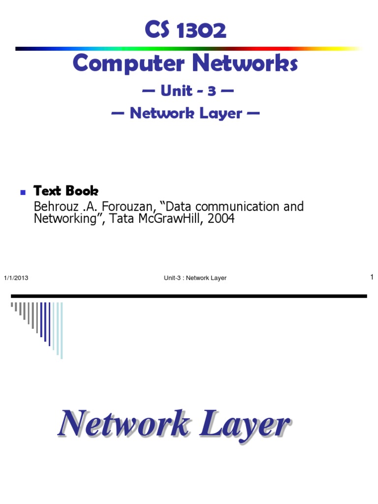 Unit 3 | PDF | Routing | Router (Computing)