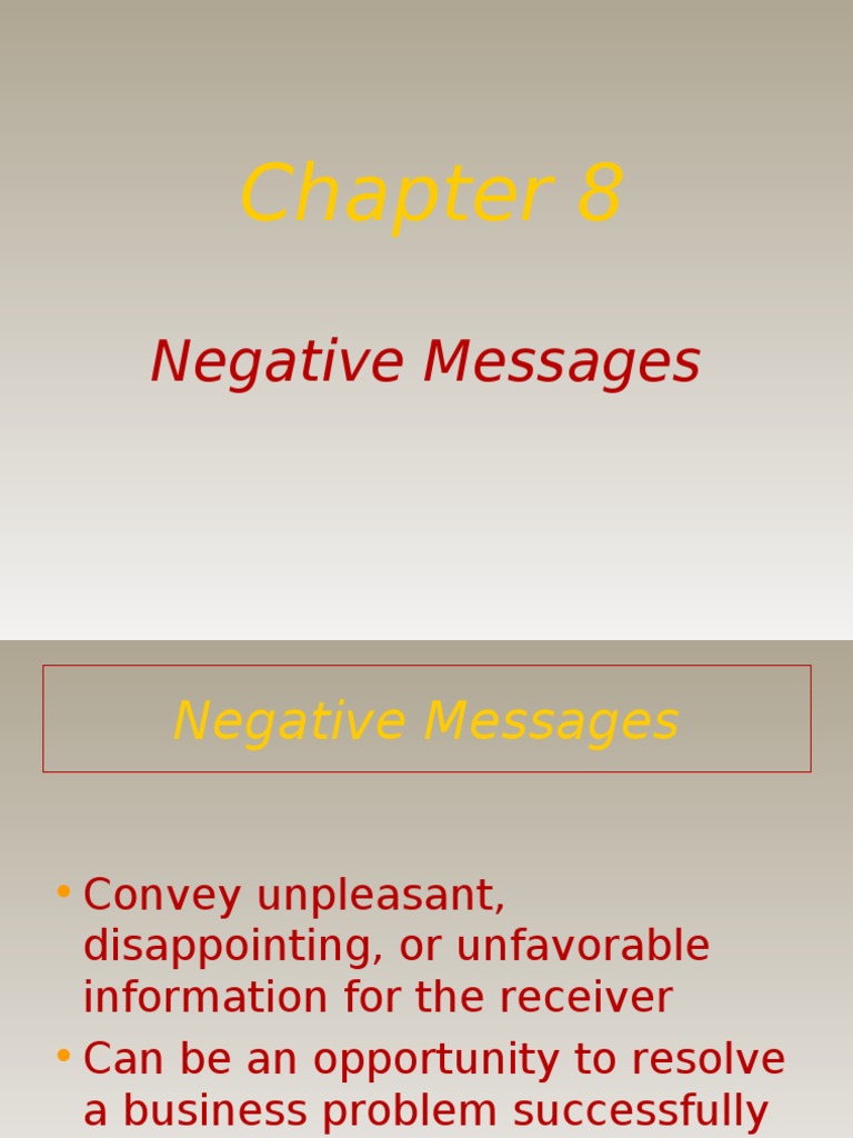 Negative Messages | Information | Metaphysics Of Mind