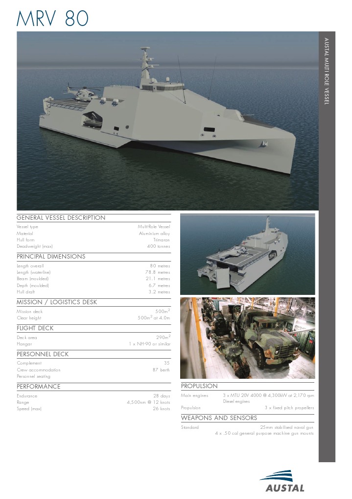MRV 80 Data Sheets SML | PDF | Deck (Ship) | Naval Ships