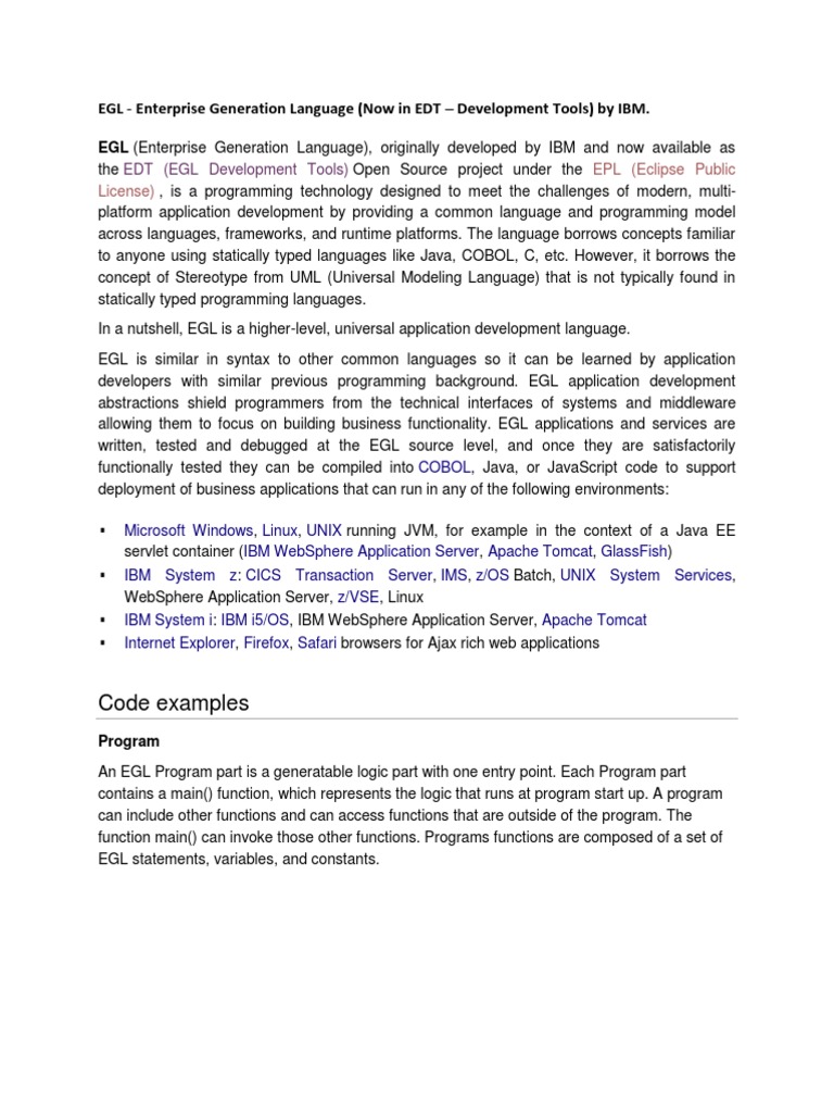 EGL Programming | Download Free PDF | Computer Programming | Computer ...