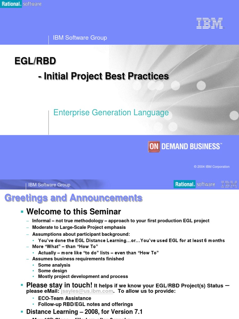EGL Project Best Practice-December | PDF | Databases | Java Server Faces