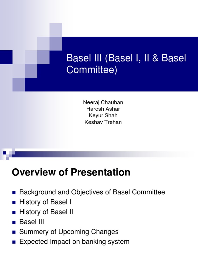 Basel III | Basel Ii | Basel Committee On Banking Supervision