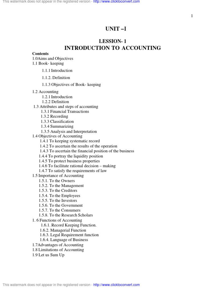 Introduction to Accounting Fundamentals | PDF | Debits And Credits ...