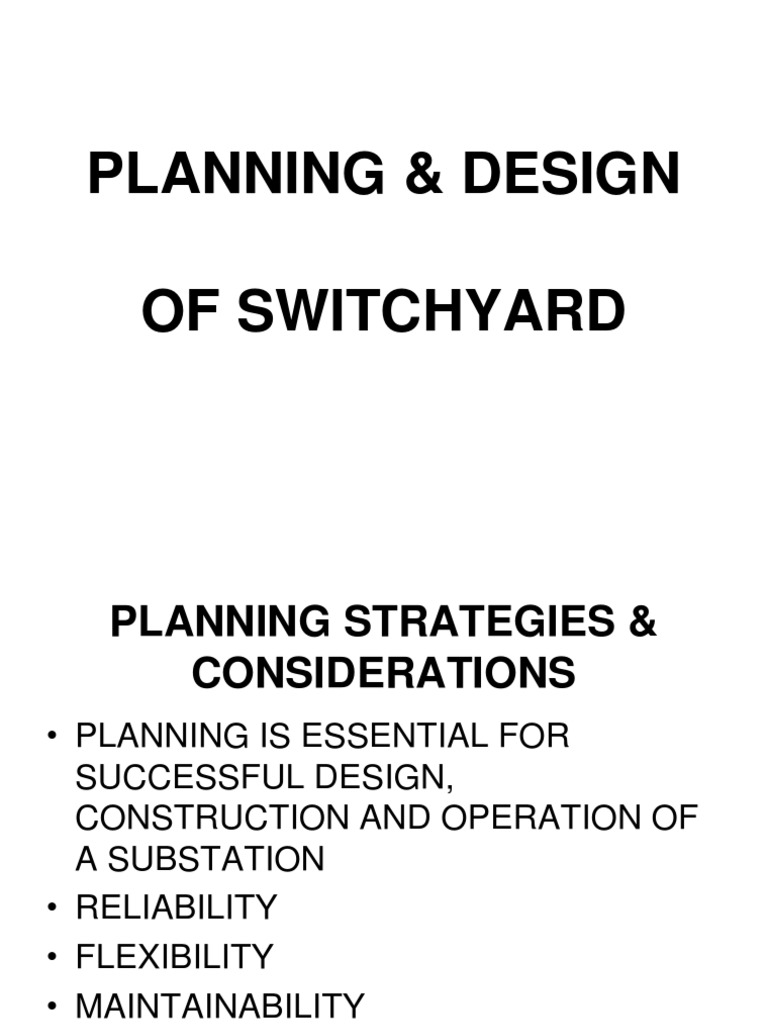 Design of Switchyard - NWA | PDF | Electrical Substation | Lighting