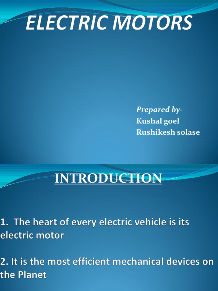 Overview of Electric Motors Types | PDF | Electric Motor | Alternating ...