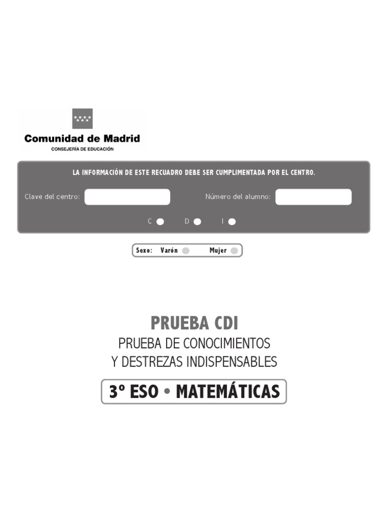 Prueba CDI | PDF
