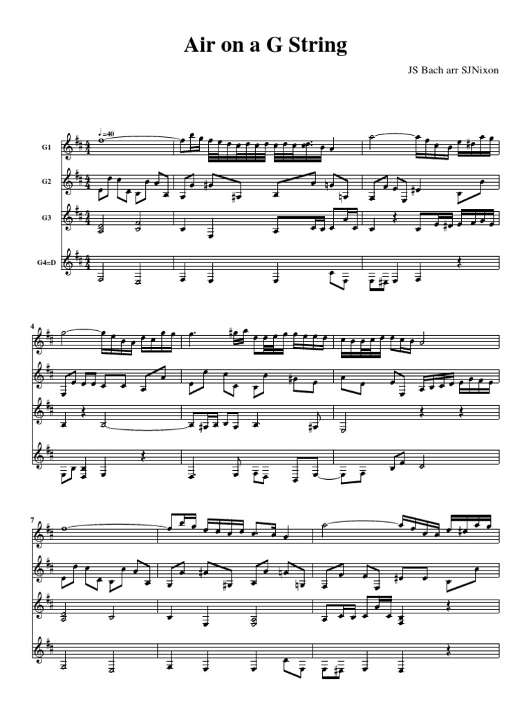 Air On G String | PDF | Leisure