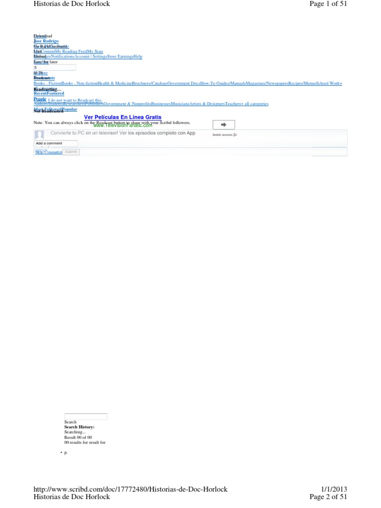 Historias de Doc Horlock | PDF | Scribd | E Commerce