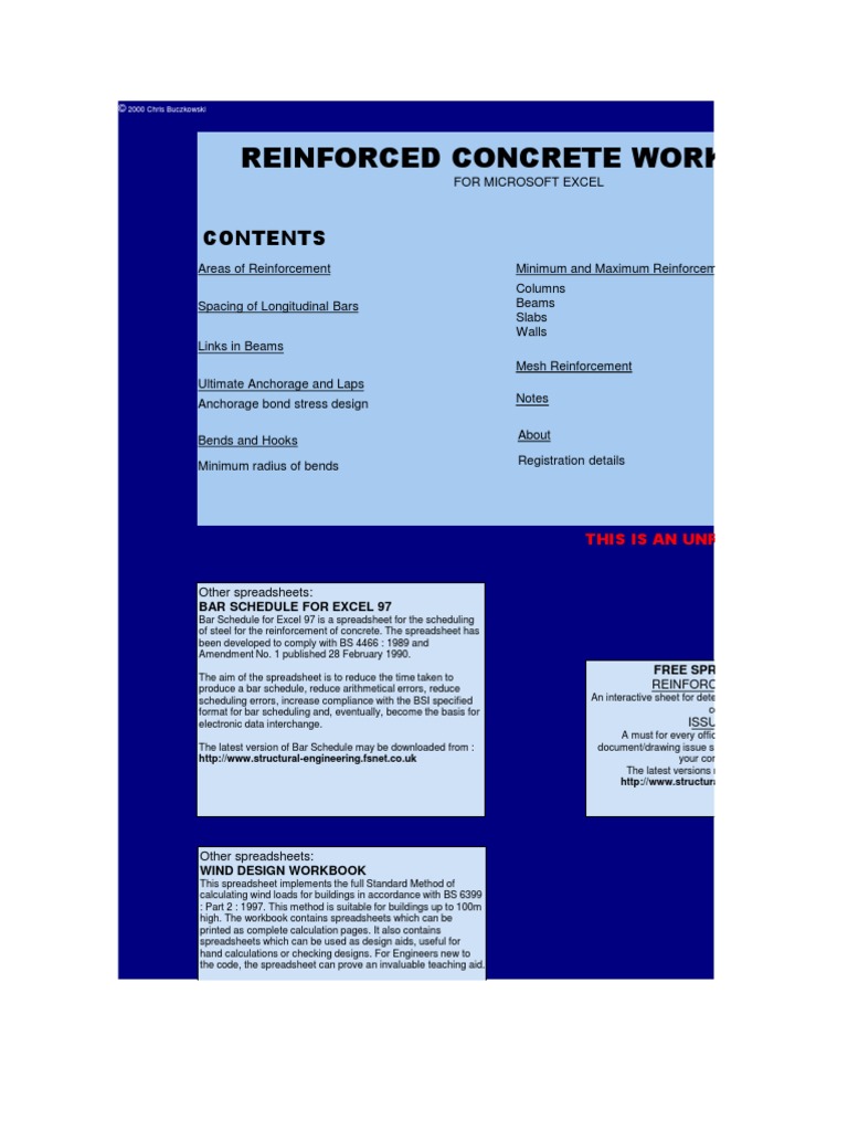 RC Workbook | PDF | Spreadsheet | Microsoft Excel