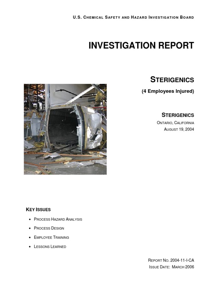Sterigenics Report | PDF | Sterilization (Microbiology) | Occupational ...