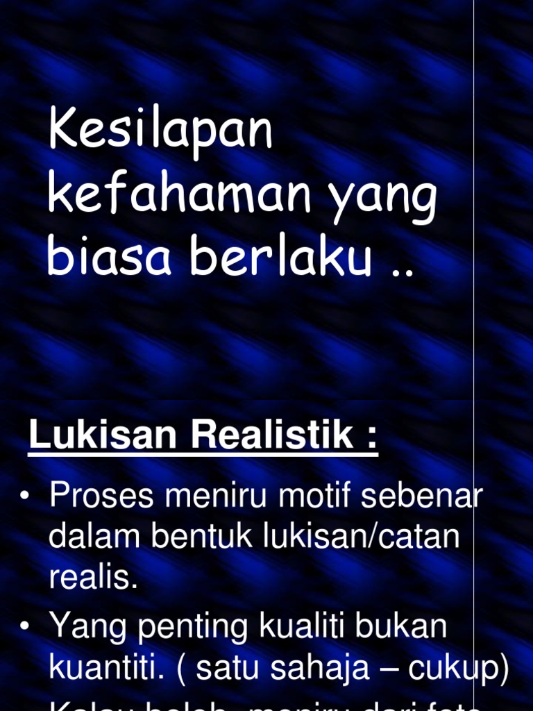 Lukisan Realistik | PDF | Pengembangan Diri
