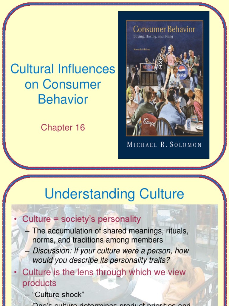 Solomon Consumer Behavior ch16 | PDF | Rituals | Gift