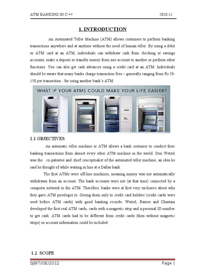 Atm | PDF | Automated Teller Machine | Personal Identification Number