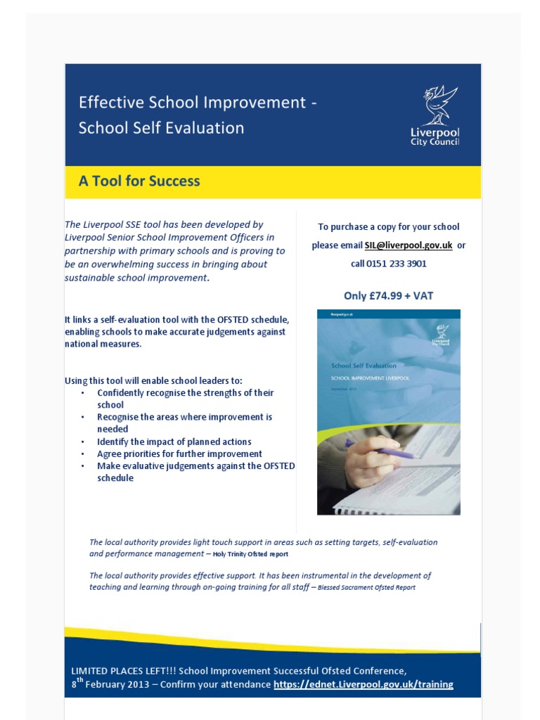 Primary and Special SSE - Effective School Improvement | PDF | Career ...