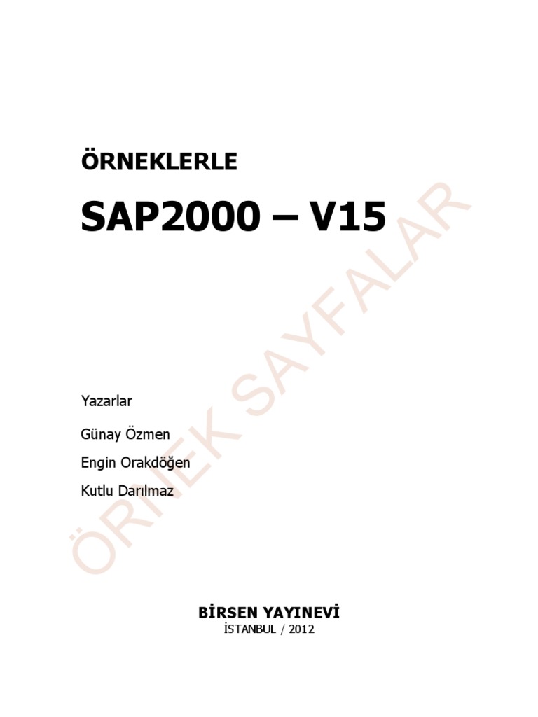 Sap 2000 | PDF