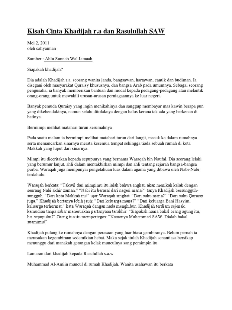 Kisah Siti Khadijah | PDF