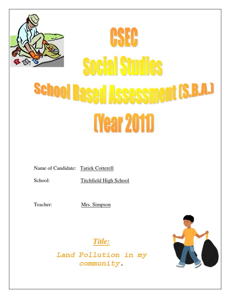 Complete Sba | PDF | Waste | Pollution